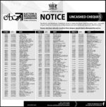 NOTICE – Uncashed Cheques | Elections And Boundaries Commission